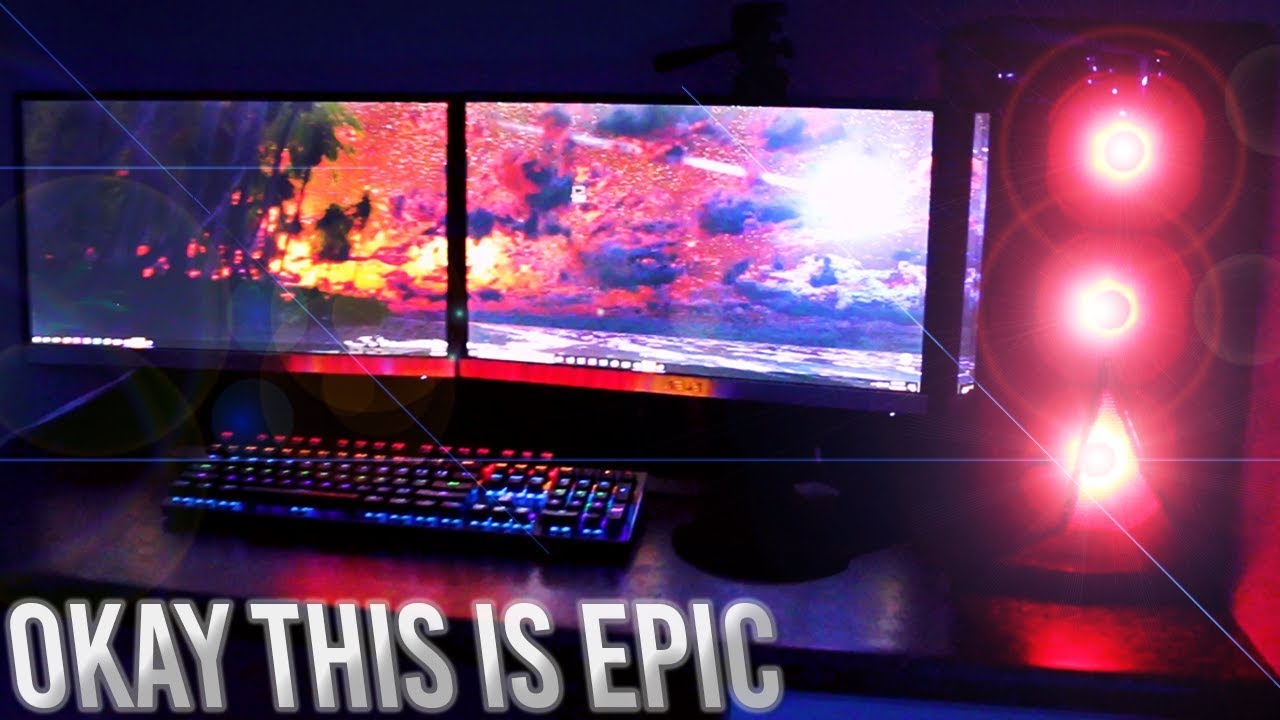 EPIC PC BUILD! (with gaming setup) - YouTube