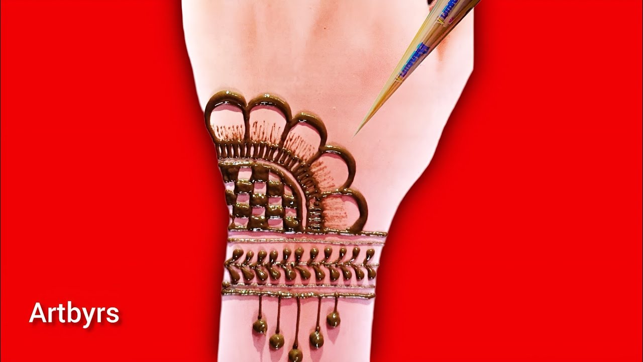 very easy & simple mehndi design | madhi | mendini design simple ...
