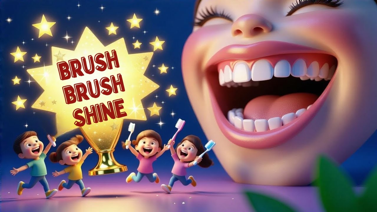 Brush, Brush, Shine! | Fun Dental Hygiene Song for Kids - YouTube
