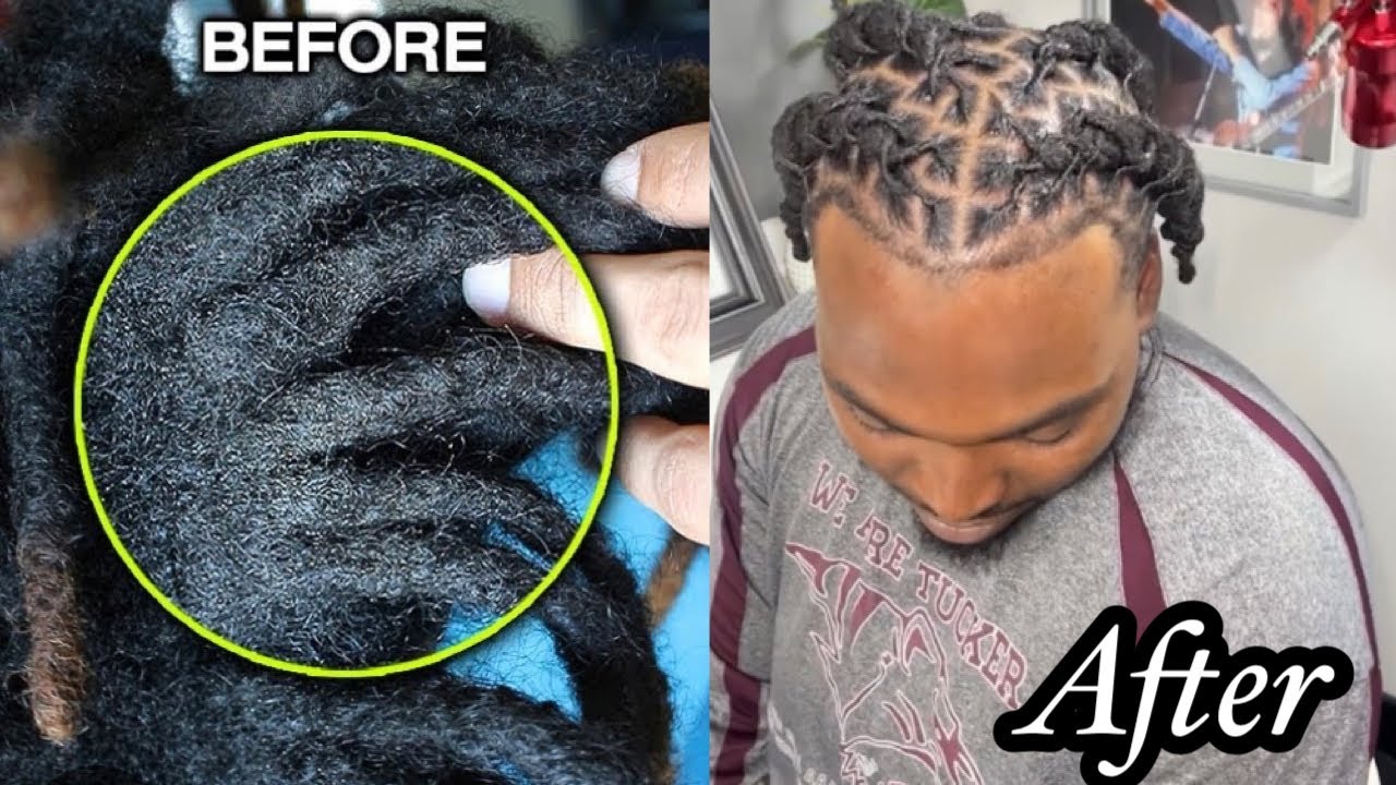AMAZING Dreadlock Transformation - First ReTwist After 2 Year’s ...