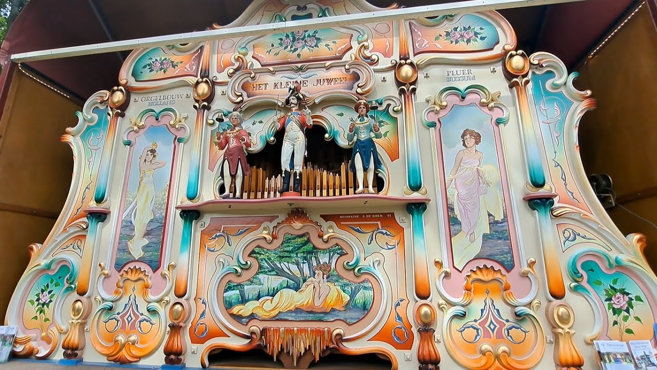 56 key Pluer street organ "Het Kleine Juweel" - Strumpshaw 2024 - YouTube