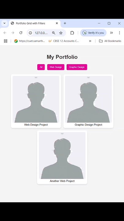 Portfolio Grid With Filters || HTML CSS JAVASCRIPT || #codetutorial # ...