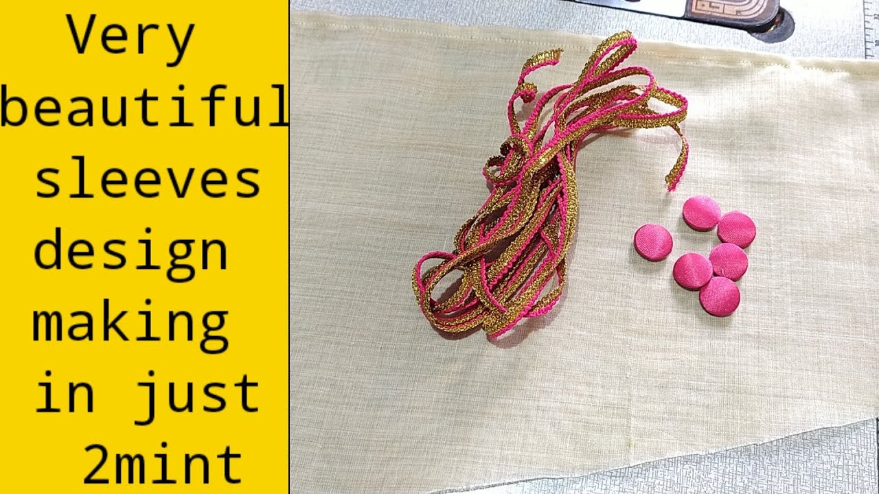 beautiful sleeves design making in just 2mint. - YouTube