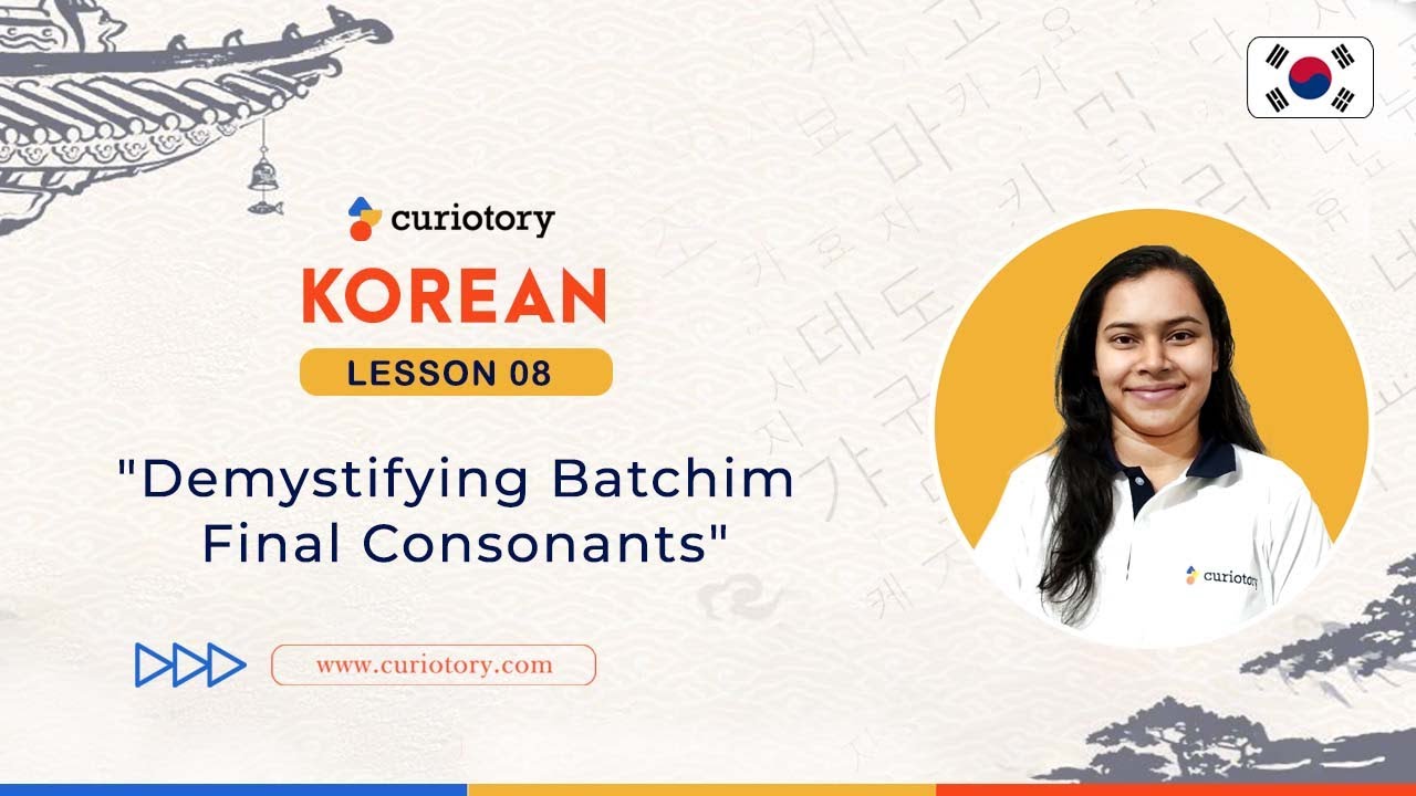 Learn Korean Language For Free : Lesson 8: Batchim Final Consonants ...