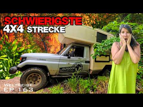 Kommen wir an unsere Grenze? Busch-Feuer und die extremste Offroad Piste Malawi | Weltreise EP 163