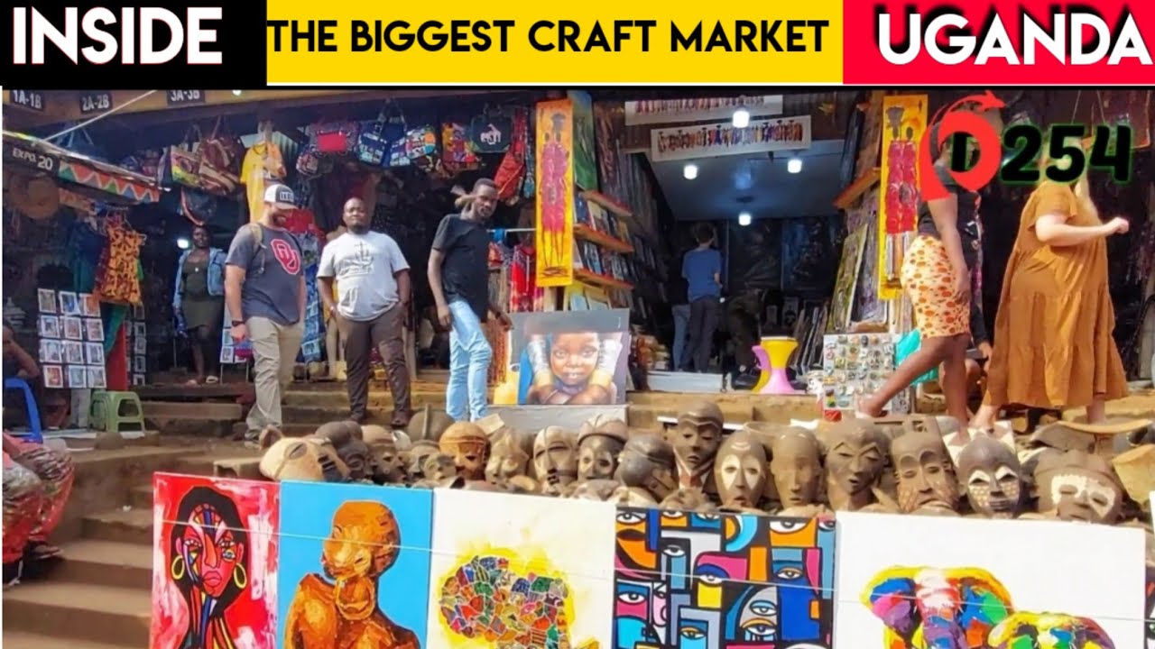 Inside the BIGGEST African Craft market in Kampala, Uganda - YouTube