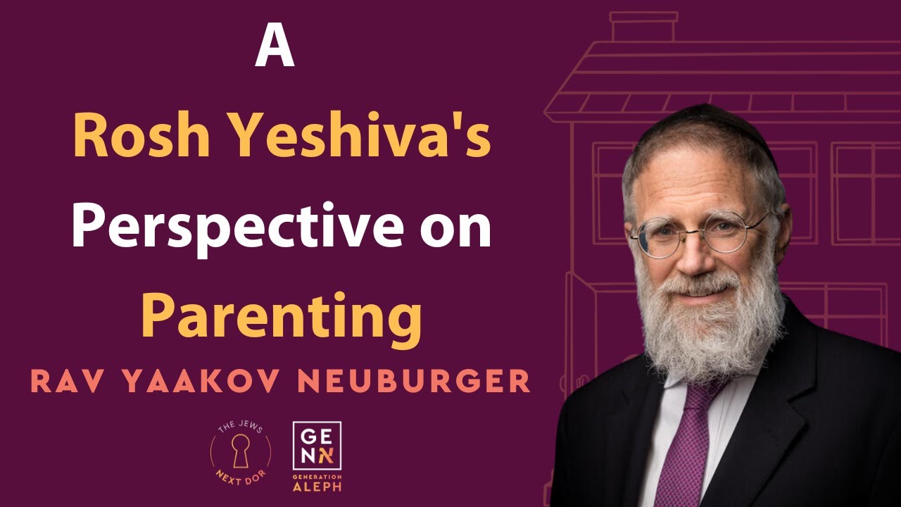 Balanced and Thoughtful Parenting: Rav Yaakov Neuburger - YouTube
