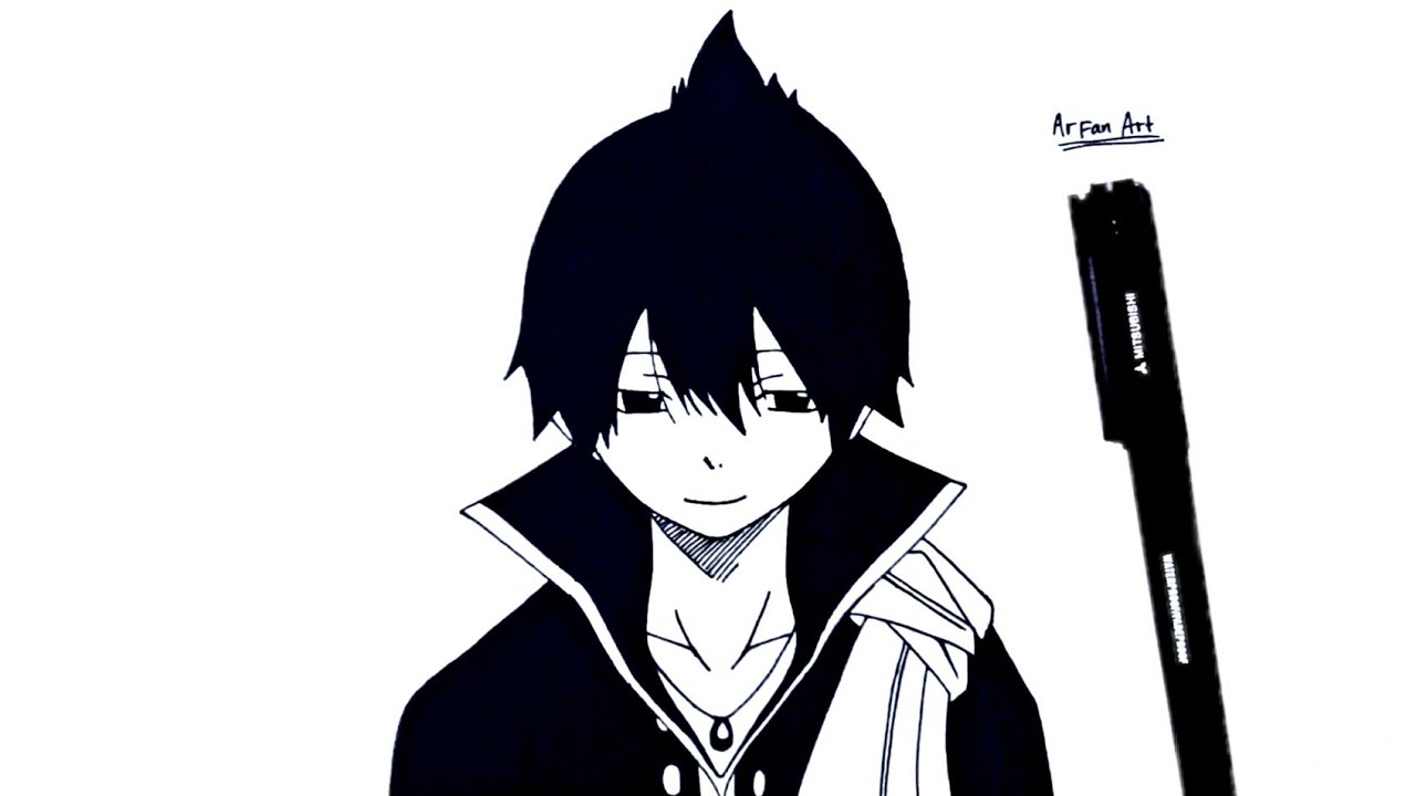 How To Draw Zeref Dragneel | Anime Fairy Tail - YouTube