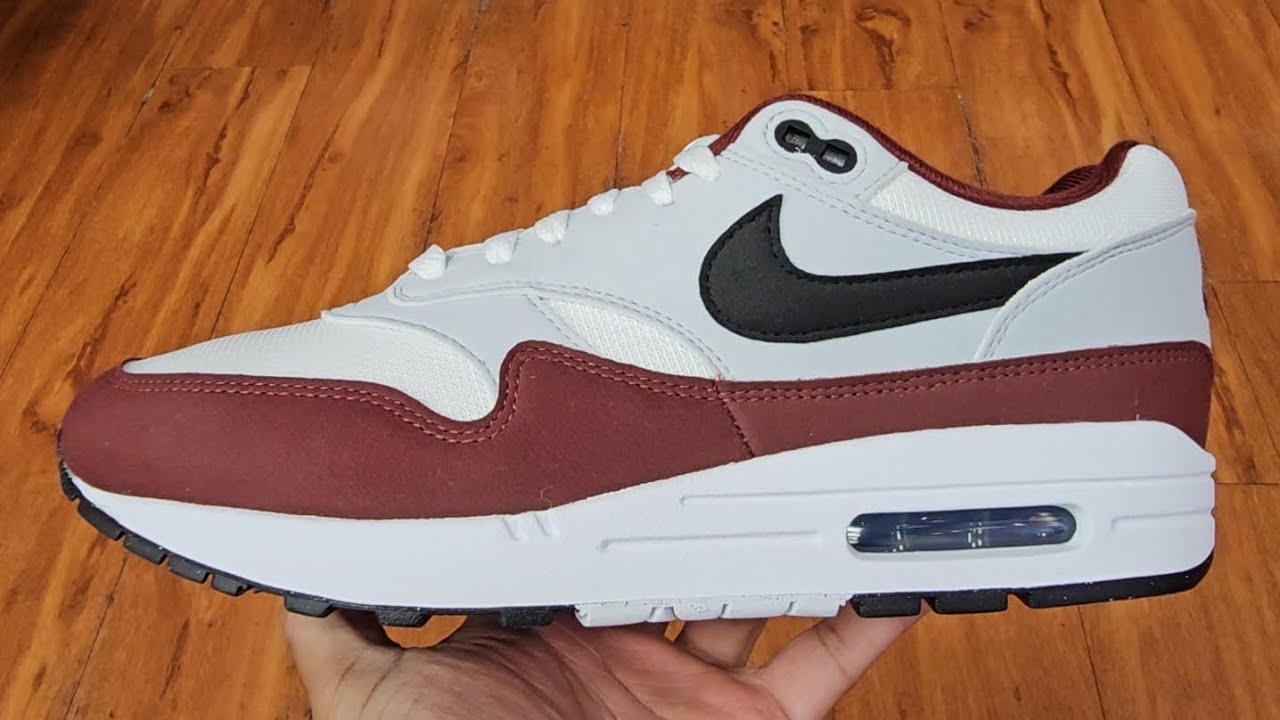Nike Air Max 1 Dark Team Red 4K POV / Don Alpha Cleat SKU: FD9082-106 ...