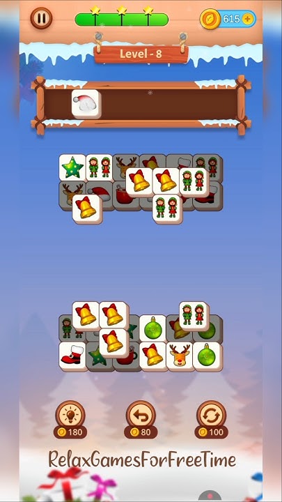 Christmas Tile Match 3 Games - Level 8 gameplay tile match logic puzzle ...