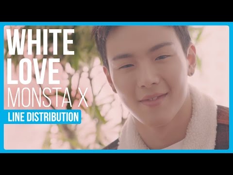 Monsta X - White Love Line Distribution (Color Coded)