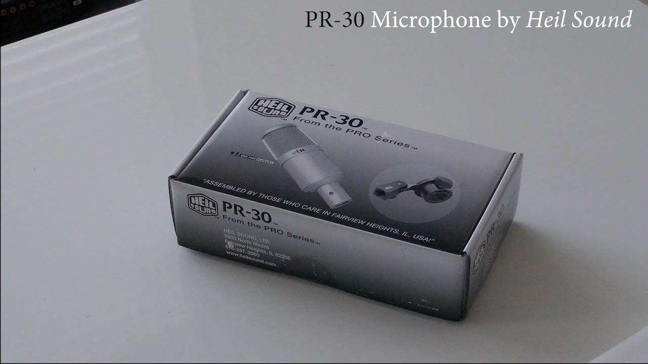 Heil Sound PR-30 Microphone Unboxing Only - YouTube