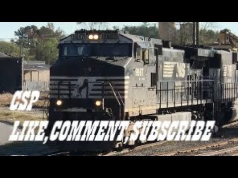 [NS]9867 D9-44CW & [NS]6751 SD60I Leads E25-16 Working Biddix Yard in ...