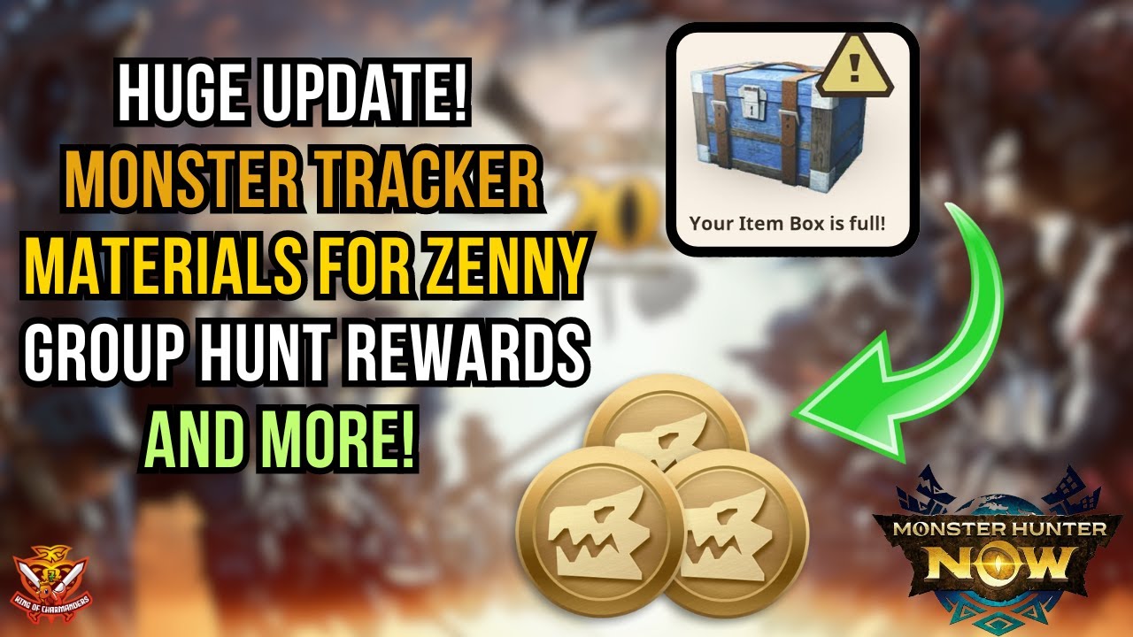 HUGE UPDATE! Monster Tracker, Materials for Zenny, Group Hunt Rewards ...