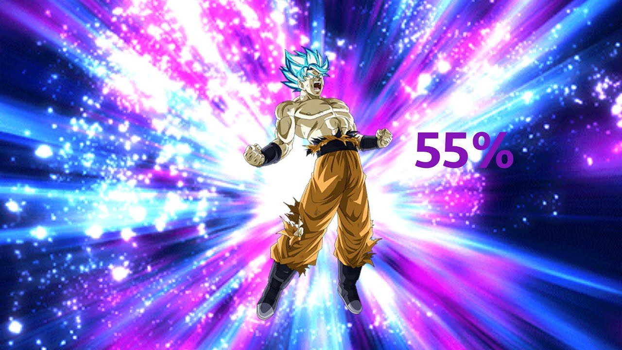 SUPER SAIYAN BLUE GOKU UNIVERSAL TREE POWER 55% SHOWCASE! PRETTY GOOD ...