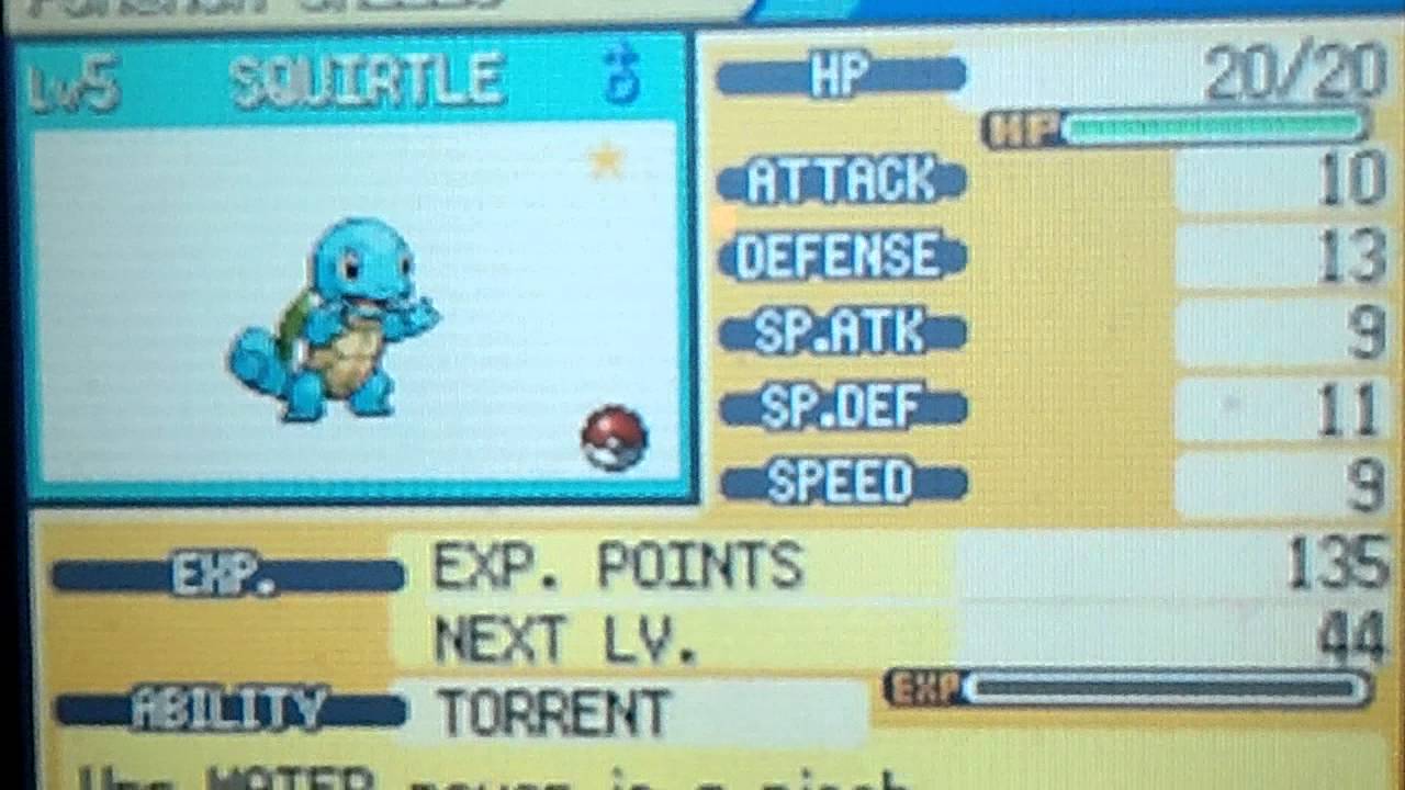 Shiny Squirtle Fire Red