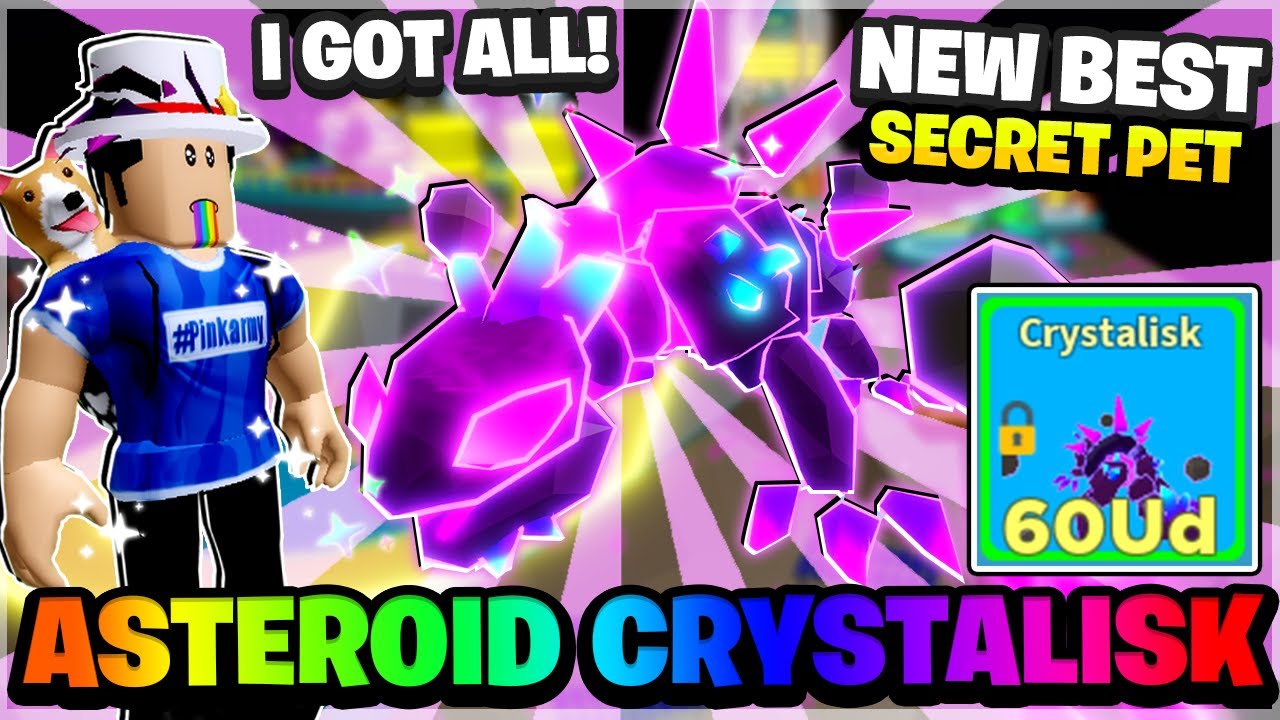 I Hatched ALL RAINBOW ASTEROID PETS & FREE SECRET In Roblox Clicker ...