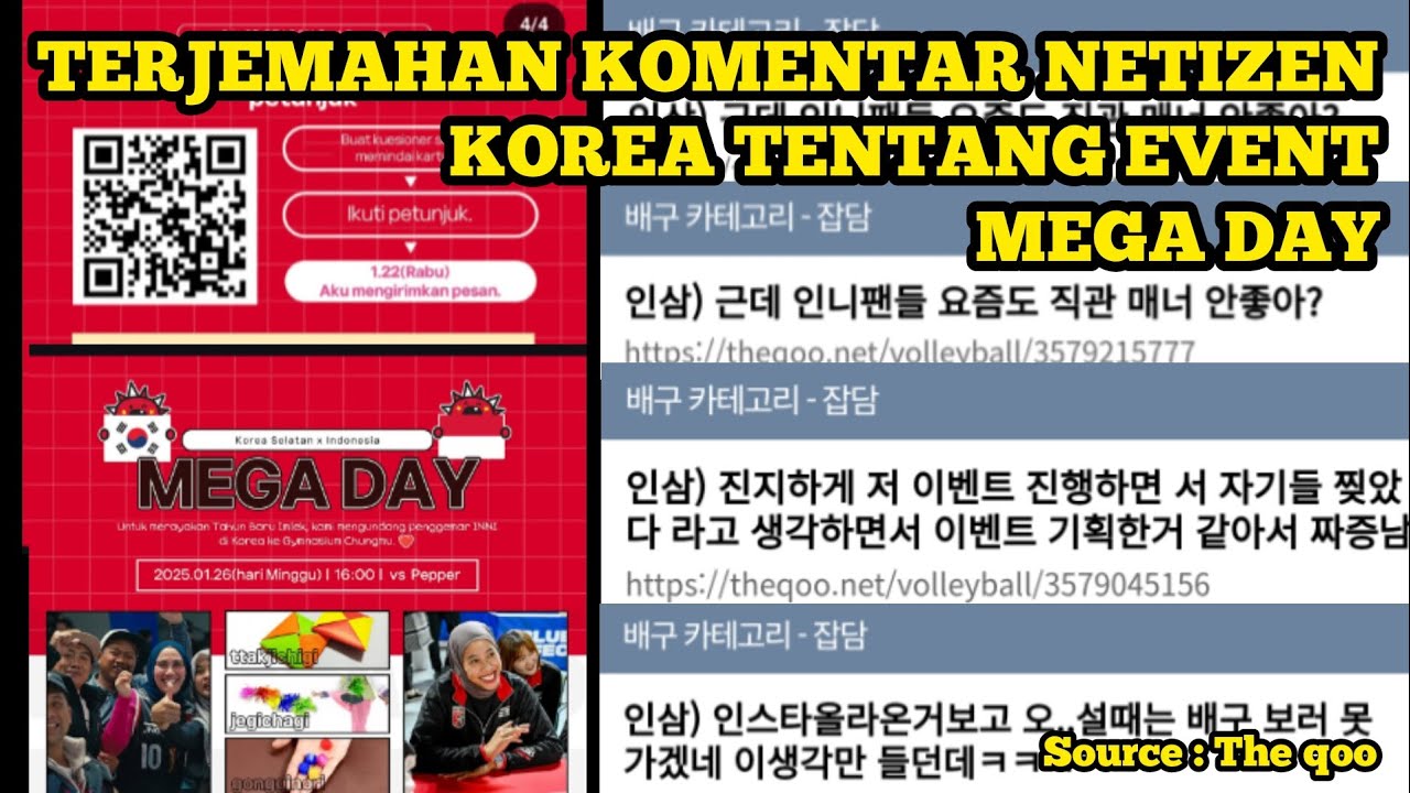 komentar warga Korea Event Mega Day - YouTube