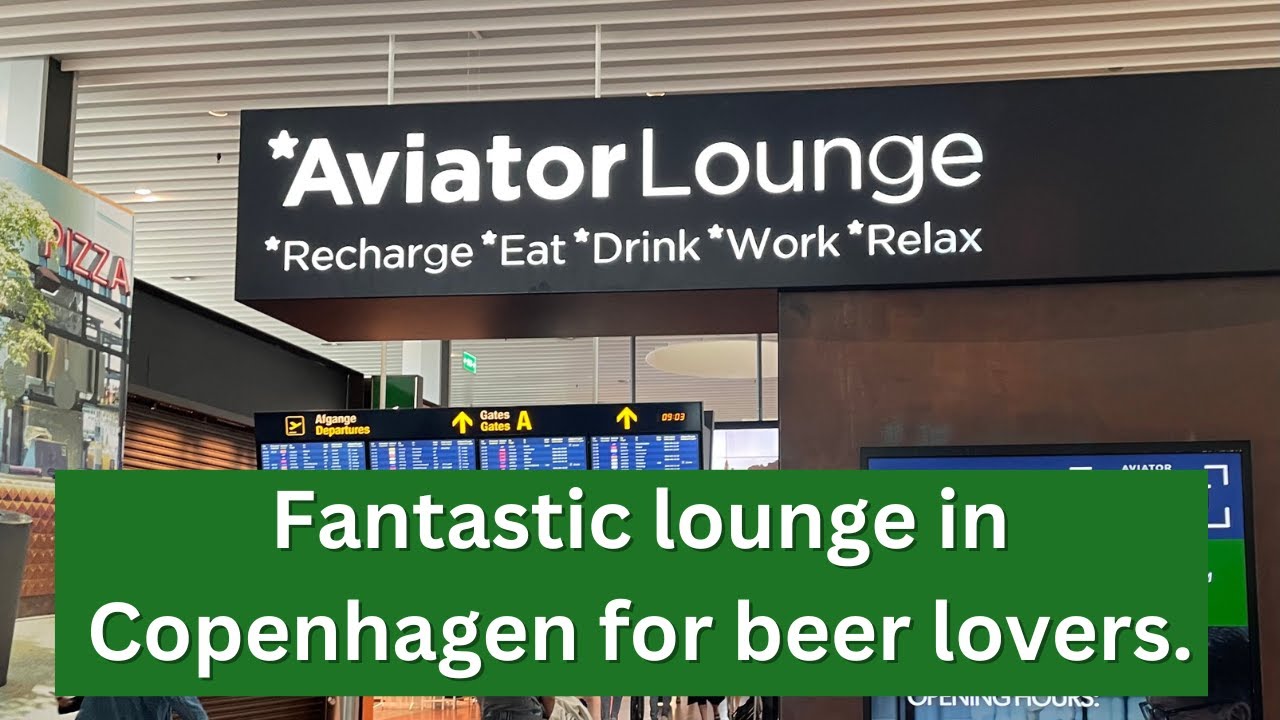 Aviator Lounge in Copenhagen Airport - YouTube