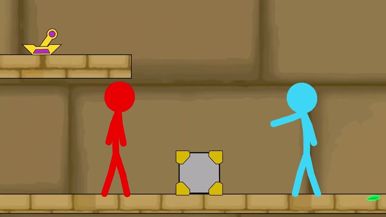 Watergirl and Fireboy, Stickman Animation - Light and Crystal Temple 2 ...