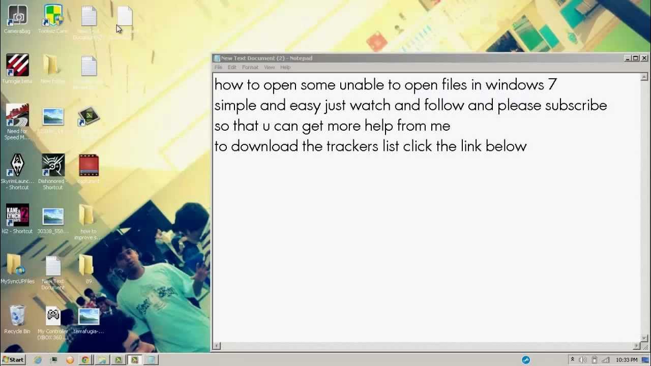 how to open unable to open files on windows 7 - YouTube