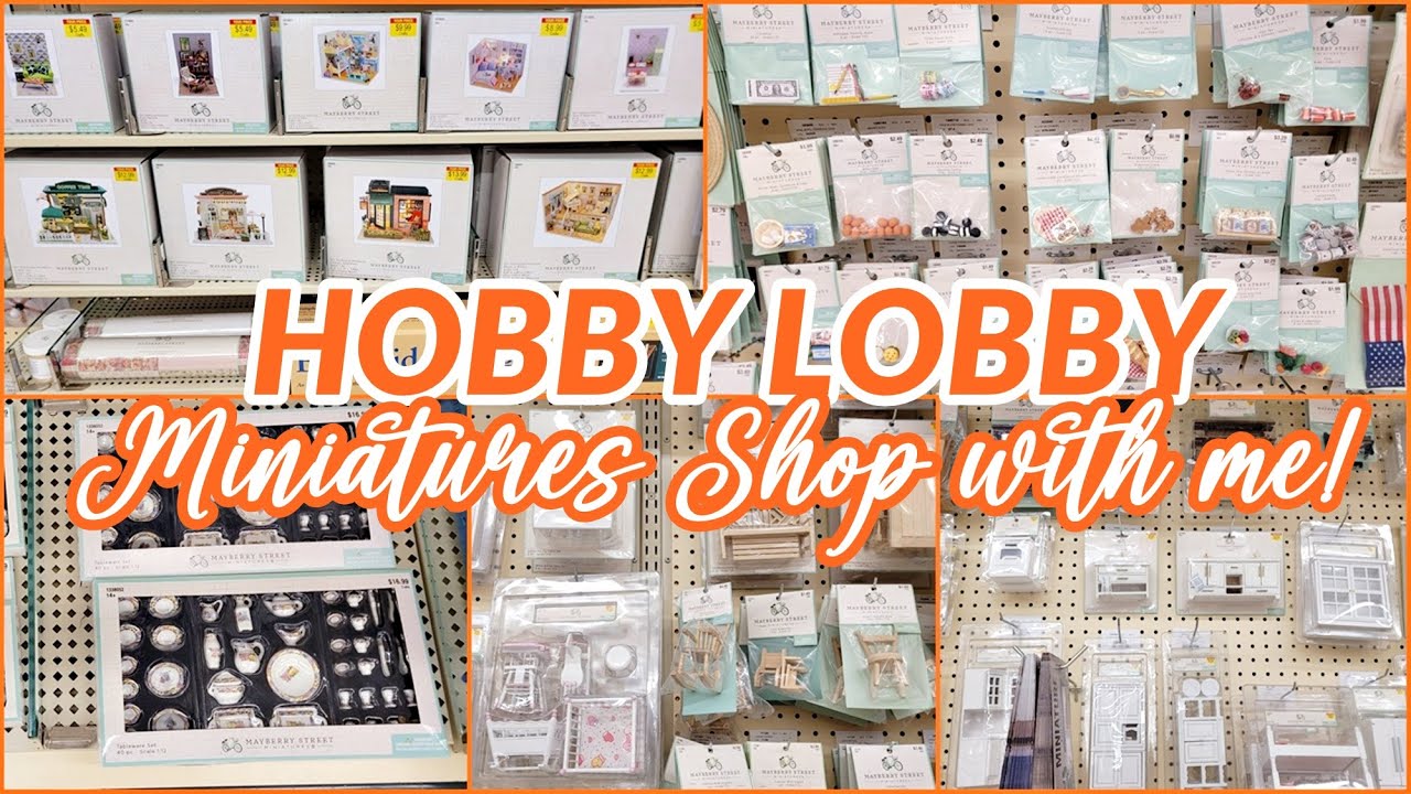 HOBBY LOBBY MAYBERRY STREET MINIATURES DOLLHOUSES DIORAMA DECORATIONS ...