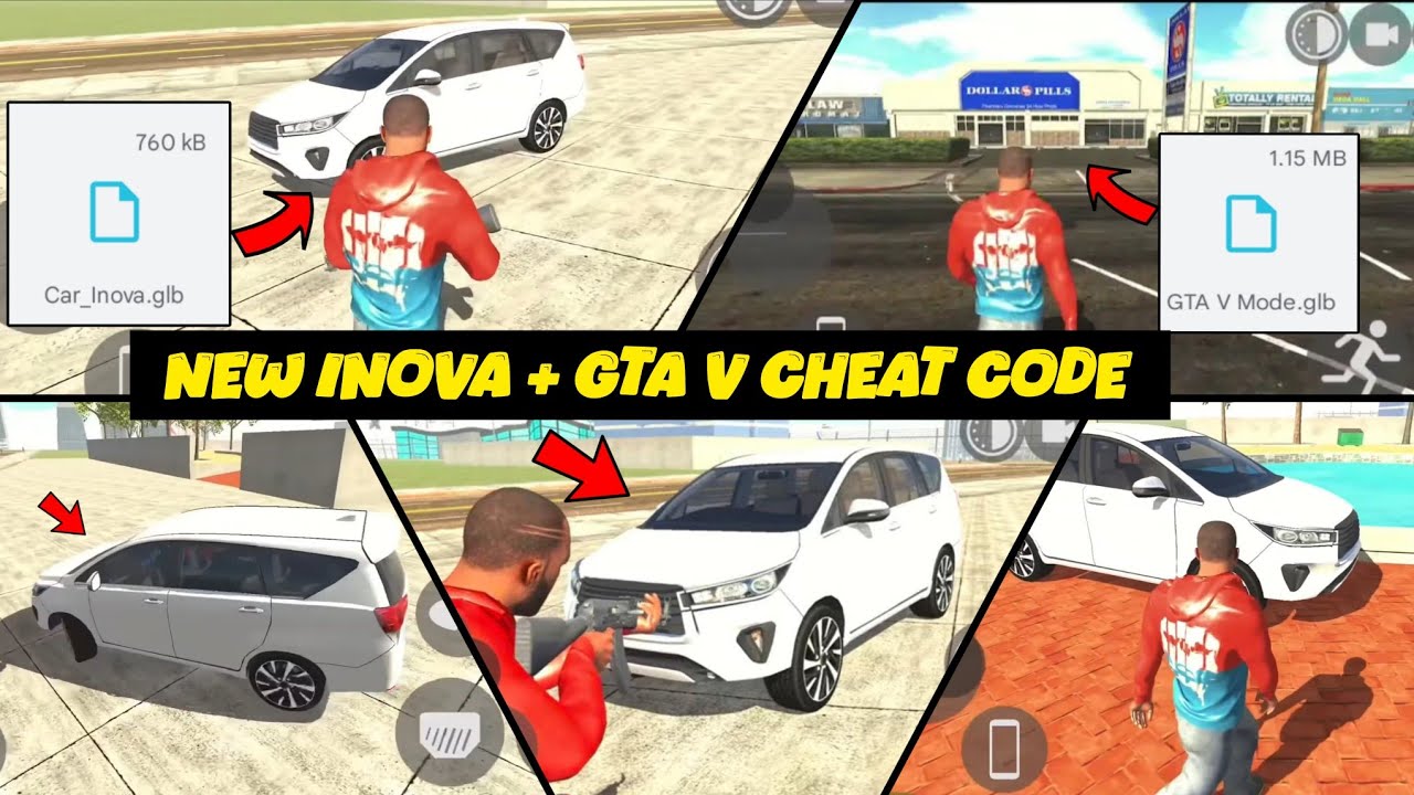 New Inova Car Cheat Code 🤯💯 + New GTA V City Cheat Code 😱💯 | Inova ...