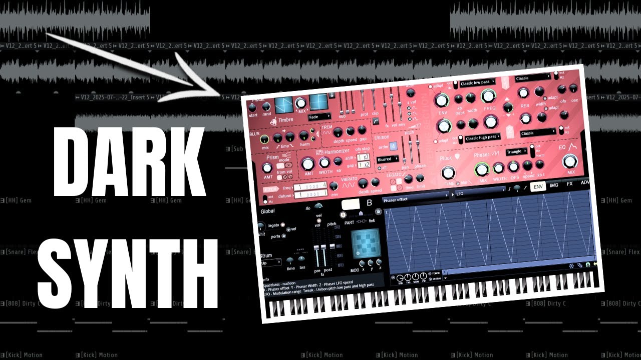 Making a dark synth beat using stock plugins | stock plugins series pt ...