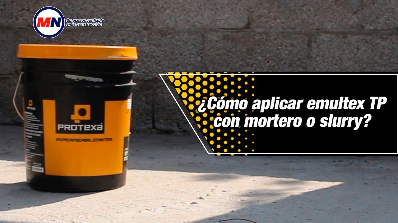 ¿Cómo aplicar mortero asfáltico con Emultex TP? - YouTube
