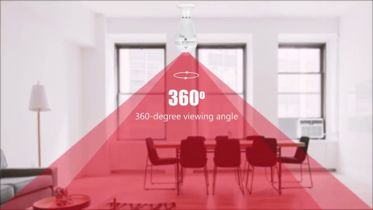 360 Degree Home Security Wifi Camera Light Bulb💡 - YouTube