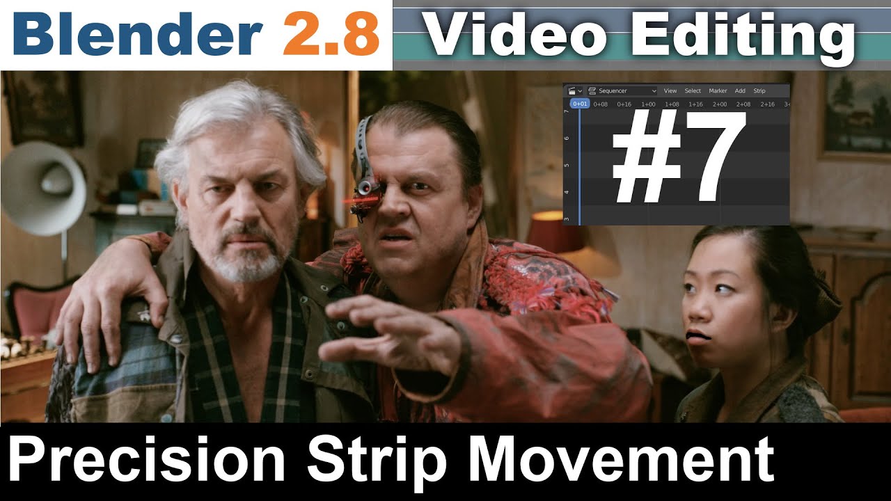 Blender 2.8 Video Editing (Precision Strip Movement Methods) - YouTube