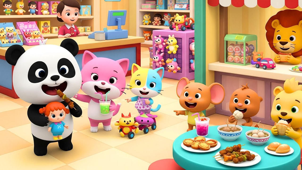 Kiki & Teman-Teman, membeli Boneka dan Menikmati Makanan yang Lezat ...