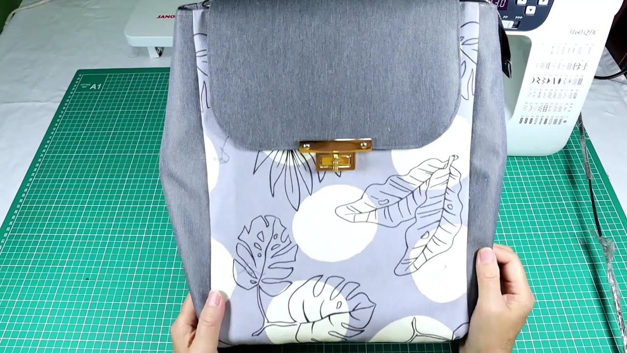 3、Ezsy to make backpack diy back school bag 簡單縫製背包 - YouTube