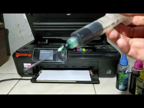 Tutorial Refill Tinta Printer HP Deskjet Ink Advantage 5525 - YouTube