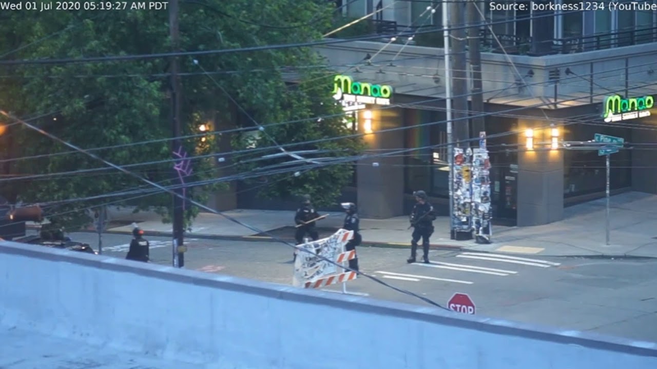 #CHOP #CHAZ Seattle Police Finally Arrive and Take Back The Street ...