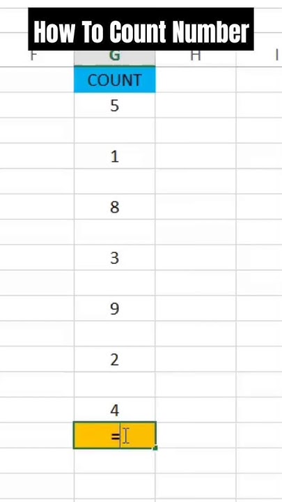 How To Count Numbers In Excel Sheet Exceltricks Gyan Naukri Youtube
