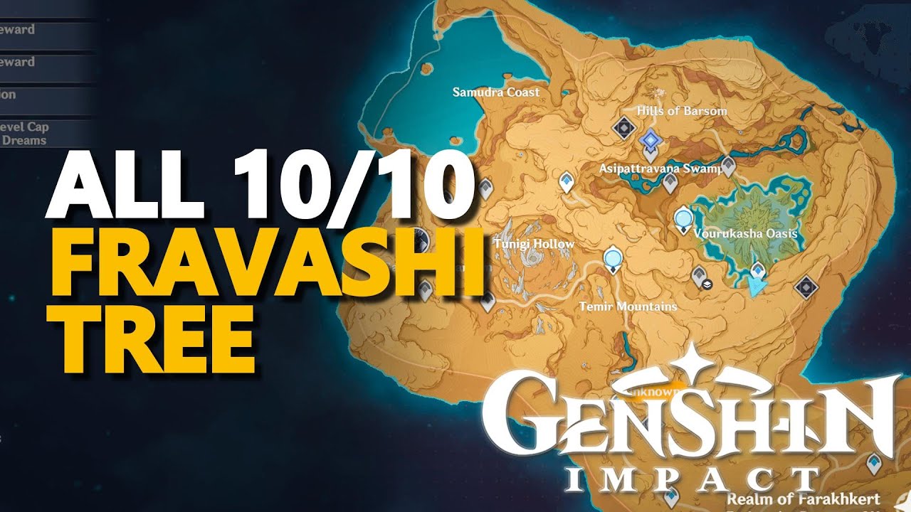 Fravashi Tree Genshin Impact All 10/10 - YouTube