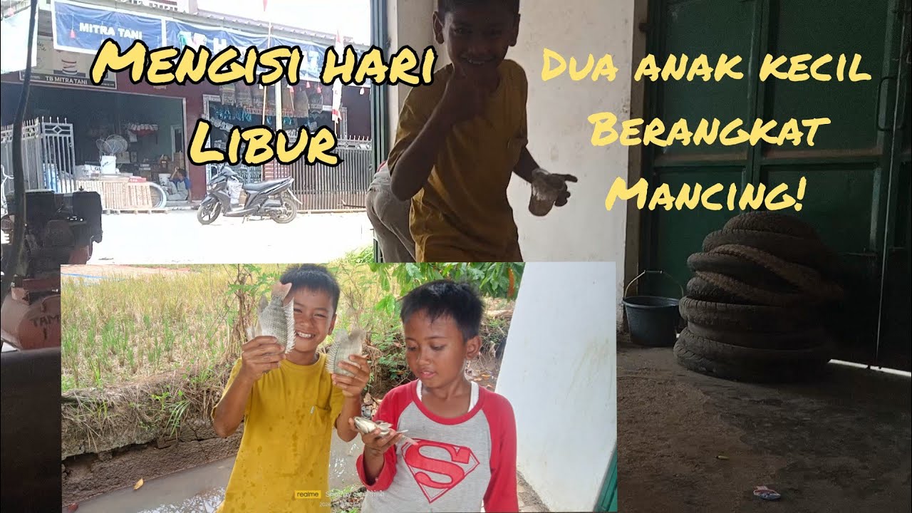 🔴mancing ikan|Dua anak kecil berangkat pergi memancing!# ...