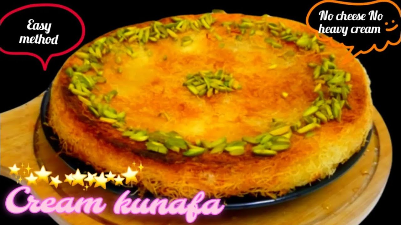 kunafa simple and easy recipe | kunafa recipe at home - YouTube
