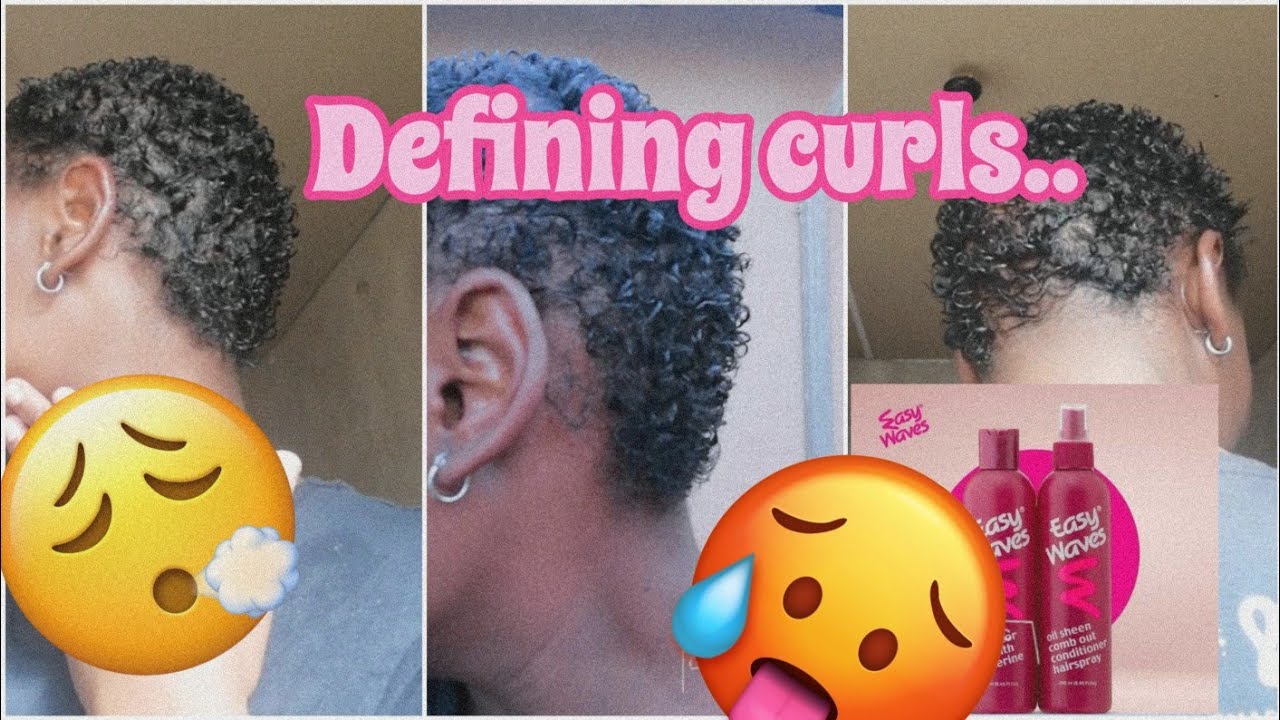 Defining curls using easy waves products🥰 ️ ||SOUTH AFRICAN YOUTUBER ...