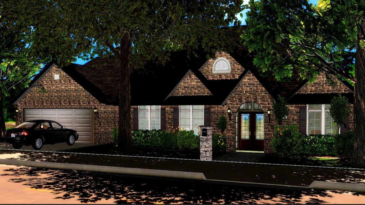 REALISTIC RANCH STYLE SUBURBAN HOME in The Sims 4 - YouTube