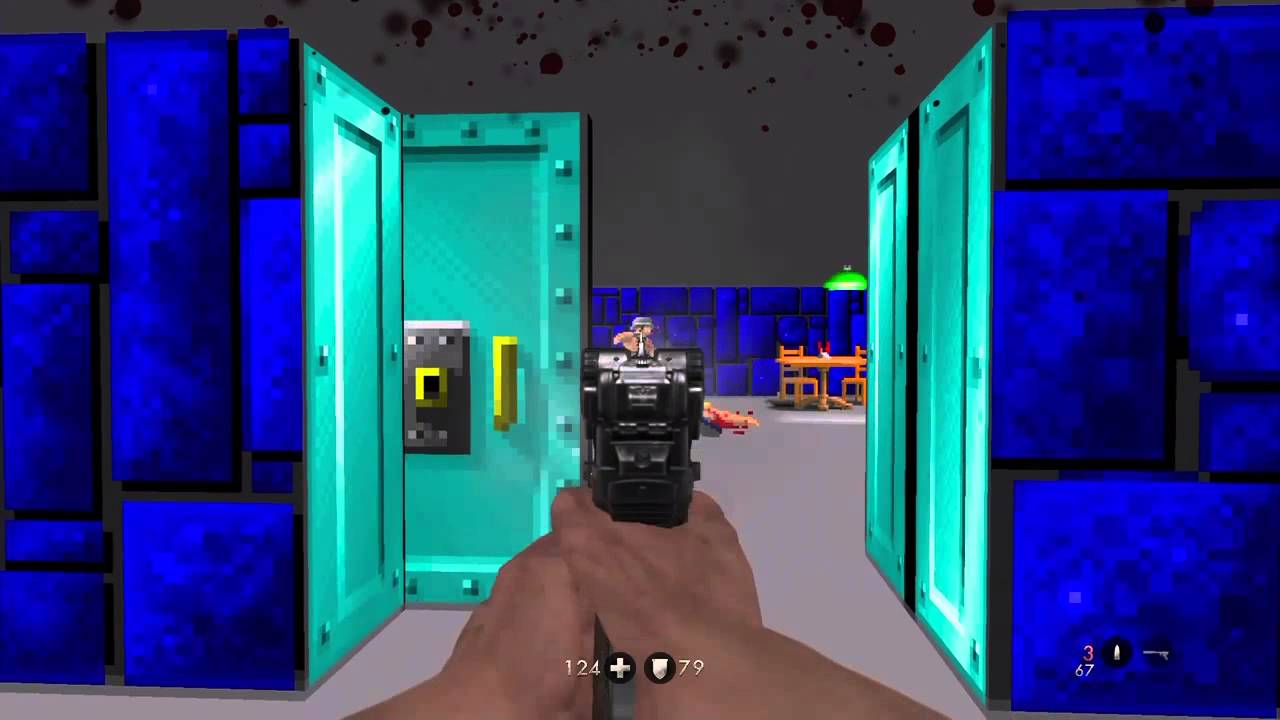 Wolfenstein Windows 95 cross - YouTube