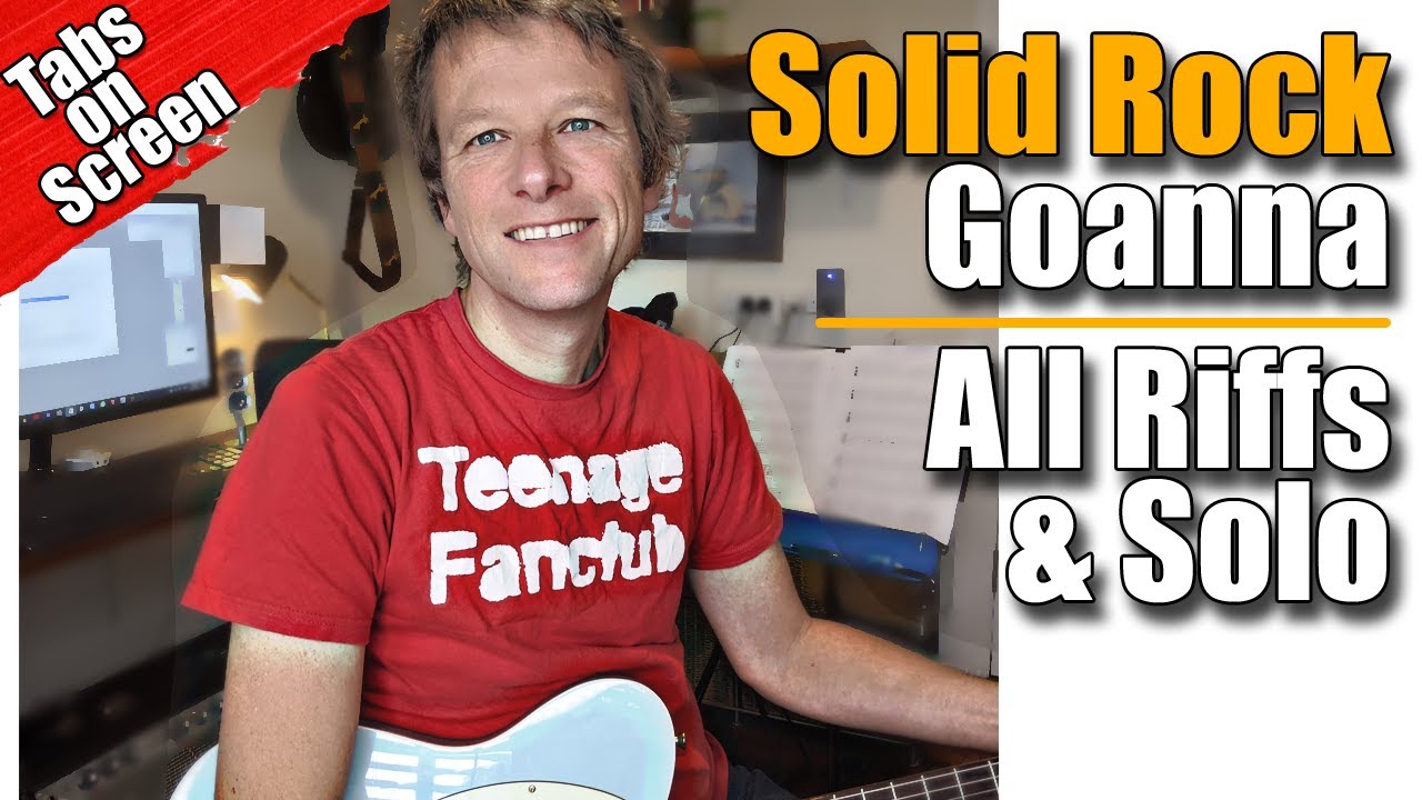 Solid Rock Guitar Lesson | Goanna | Riffs Solo Chords - YouTube