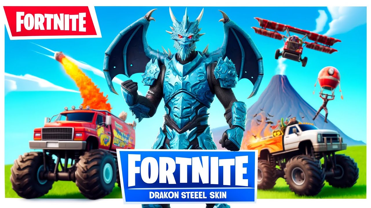 FORTNITE DRAKON STEEL RIDER SKIN - YouTube