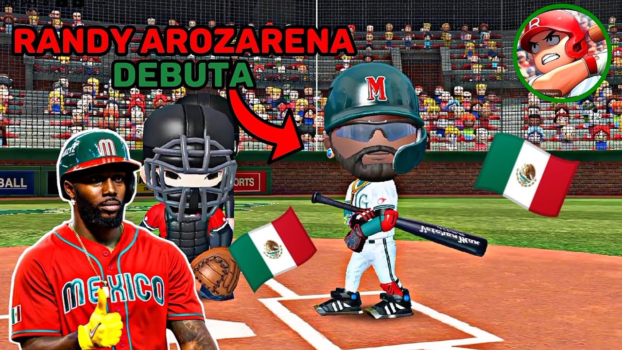 RANDY AROZARENA HACE SU DEBUT CON MEXICO🇲🇽 -En baseball 9🔥- AE GAMES ...