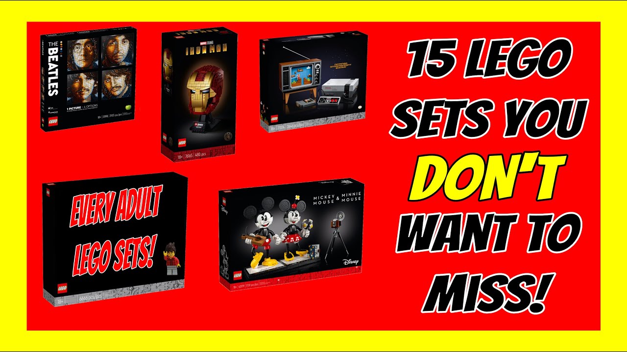 EVERY ADULT LEGO SET - ALL THE NEW 18+ SETS - YouTube