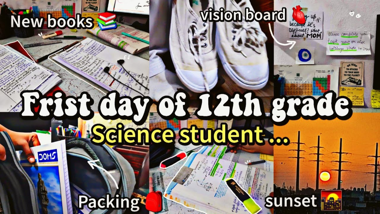 First day of 12th grade 🌇| First day of class 12th pcm student | Study ...