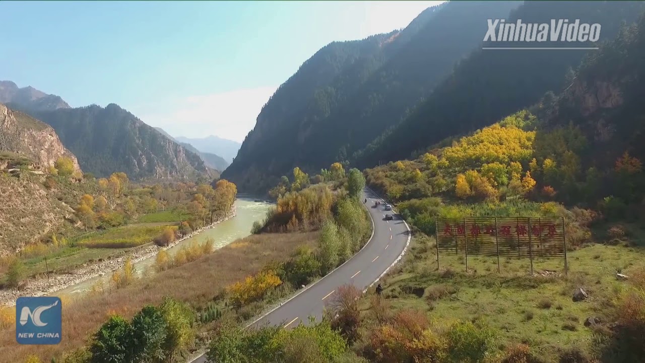 Breathtaking views of China's Qilian Mountains in four seasons - YouTube