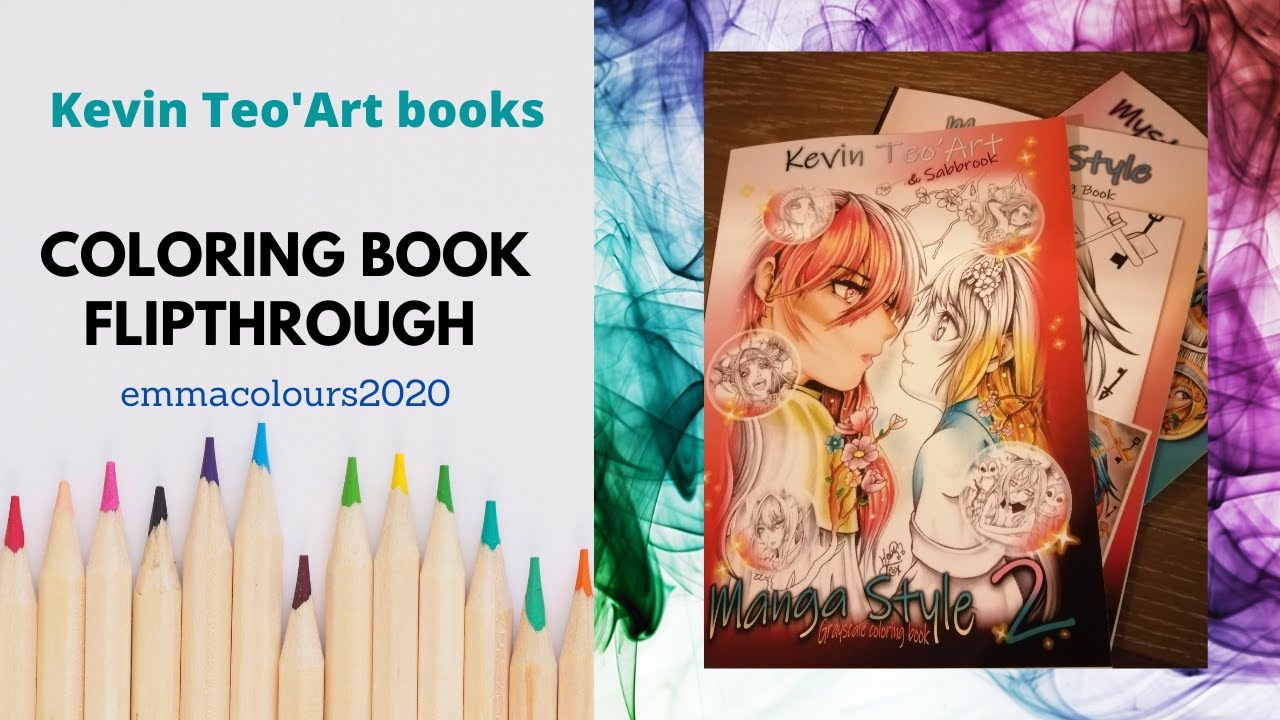 flipthrough Kevin Teo'art books Mysterious faces, Manga style 1 and 2 ...