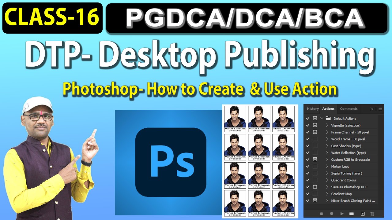 DTP Class-15- Desktop Publishing | Photoshop Tutorial | How to Create ...